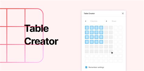 free table creator figma plugin figma elements