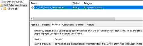 how to configure and run bis f in an sccm task sequence