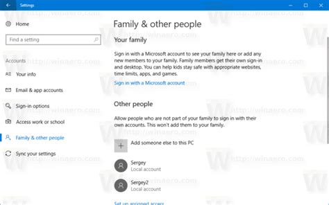 how to create a user account in windows 10