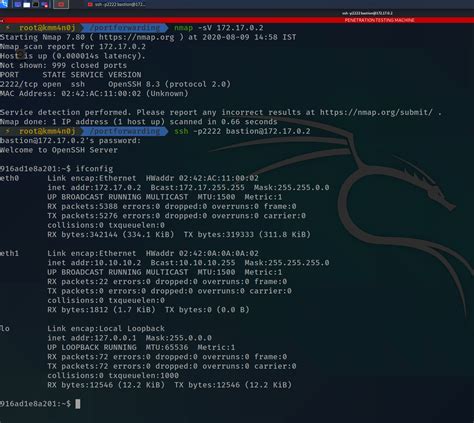 gain access to an internal machine using port forwarding