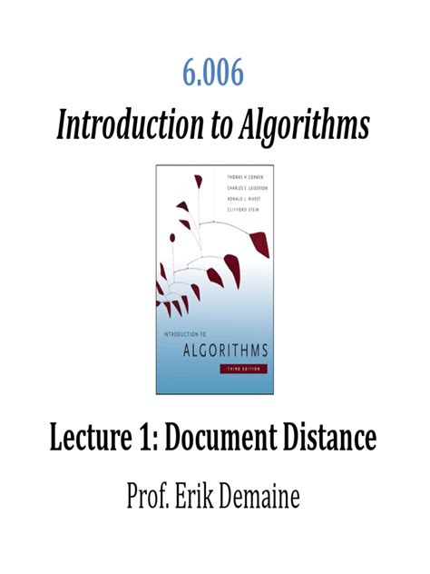 intro to algorithm mit algorithms dynamic programming