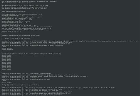 creating dockerized postgresql with initial scripts