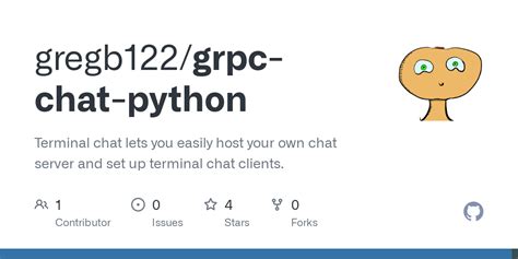 github gregb122 grpc chat python terminal chat lets you easily host