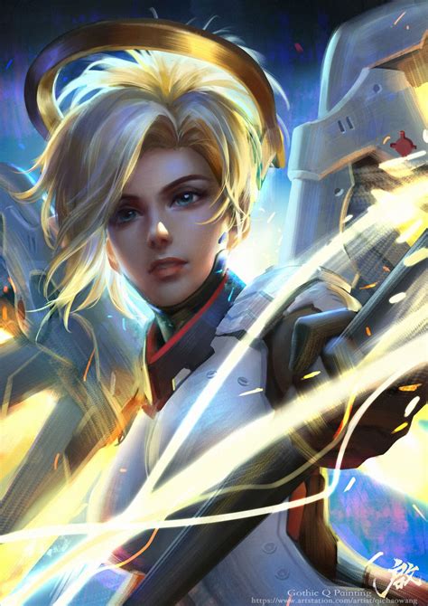 Overwatch Mercy Heroes Never Die Share Via Artstation Ios App