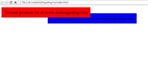 belajar css part 8 belajar css mengenal position css
