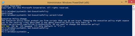 set powershell execution policy as unrestricted windowstect images