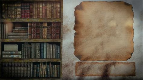 خلفية ورق قديم للمونتاج والتصميم المكتبة القديمة الملكية اسلامية