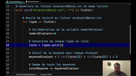 python programme moyenne de 2 notes youtube