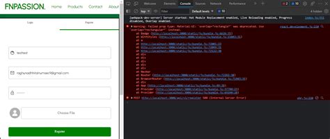 reactjs my app is taking localhost 3000 as the server but i have