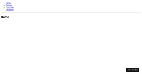 react router forked codesandbox