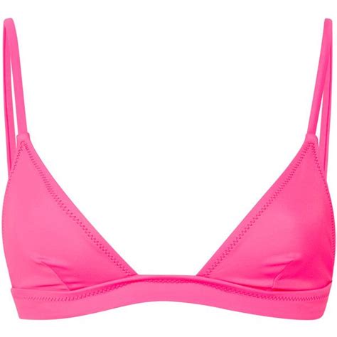Solid And Striped Triangle Bikini Top 51 Liked On Polyvore Featuring