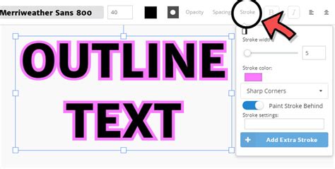 stroke text how to make text with stroke online mockofun