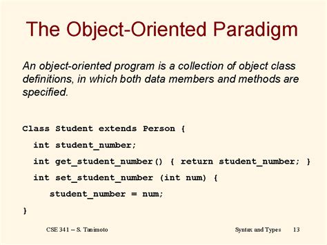 the object oriented paradigm