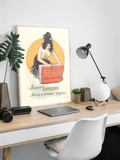 Naked Woman Vintage Poster Vintage Nude Illustration Nu Print