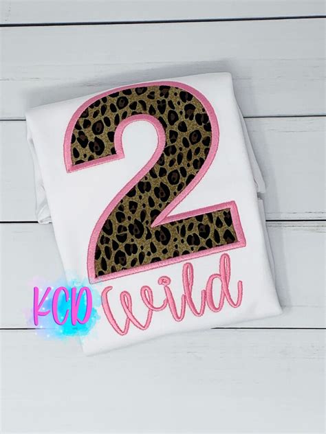 Two Wild Birthday Shirt 2nd Birthday Shirt 2nd Birthday Etsy