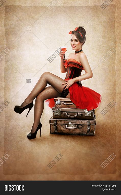 Retro Pin Up Girl Model