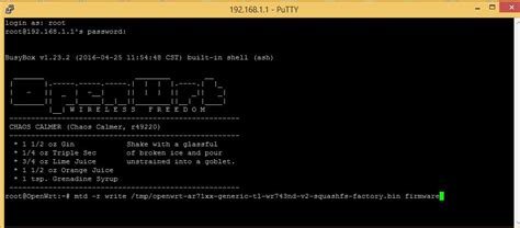 openwrt firmware upgrade with ssh command with simple steps with picture