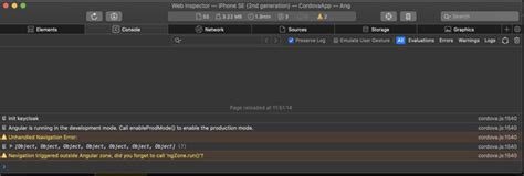 angular error while migrating from uiwebview to wkwebview for cordova