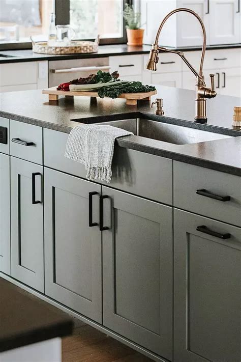 Modern Farmhouse Kitchen With Stylish Workstation Sink