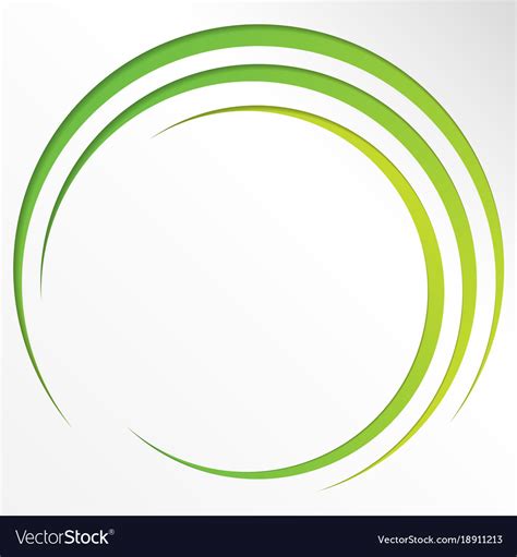 Abstract Bright Background With Circles And Green Vector Image