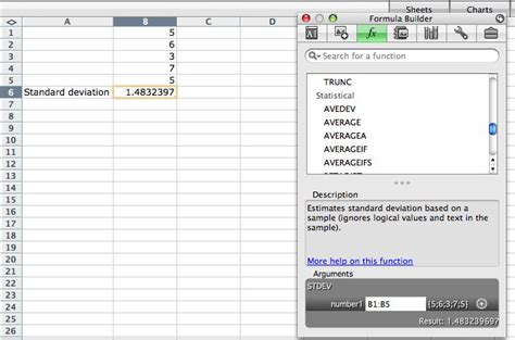stdevp excel