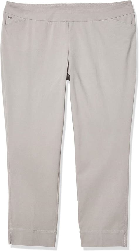 Slim Sation Womens Plus Size Wide Band Pull On Slant Pocket Solid