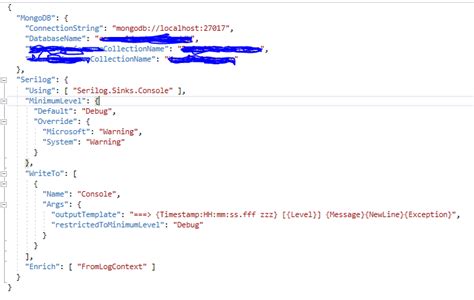 minimum level not picking the correct value from appsettings json