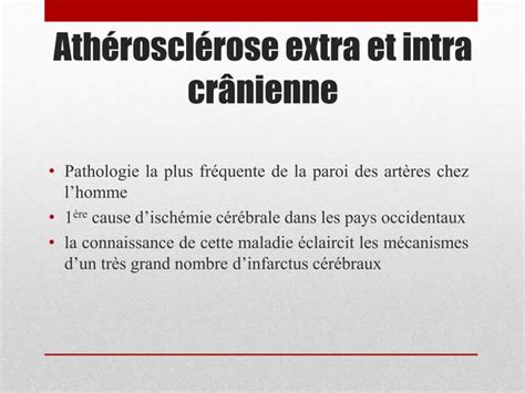 Etiologies Et Classifications Des Accidents Ischémiques Cérébraux