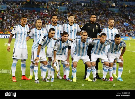 Argentina Team Group Line Up Arg Jun 15 2014 Football Soccer
