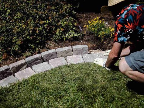 How To Edge Garden With Pavers At Penny Phillips Blog