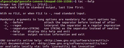tac command in linux with examples geeksforgeeks