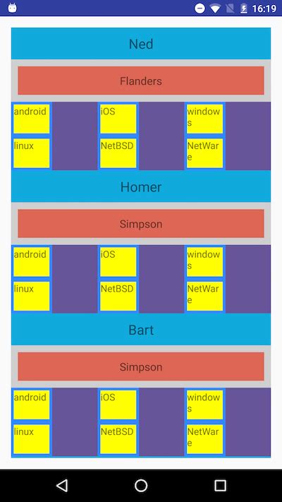 android recyclerview inside recyclerview scroll in same direction
