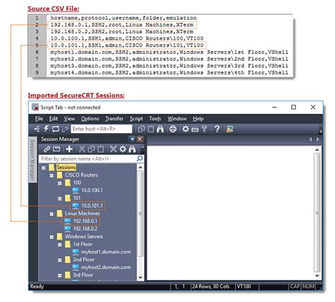 tips importing securecrt sessions from a data file
