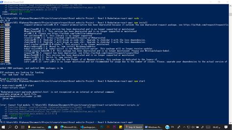 javascript my default react app on windows os wouldn t