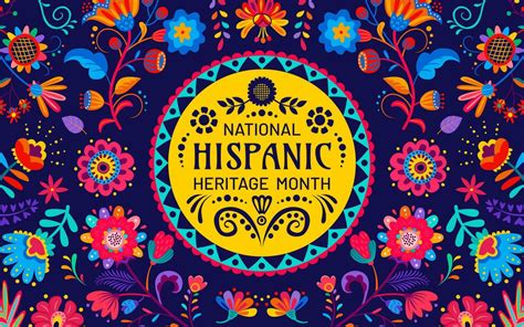 National Hispanic Heritage Month Festival Flowers 27769304 Vector Art