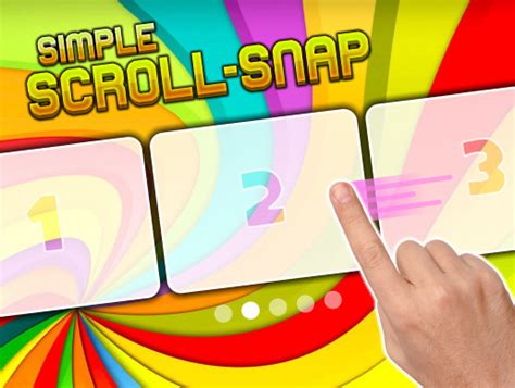 simple scroll snap gui tools unity asset store