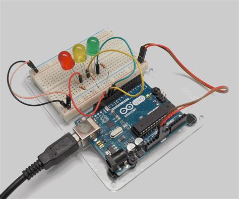 multiple leds and breadboards with arduino in tinkercad 5
