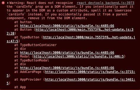 react props lowercase warning