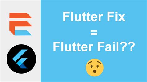 testing how flutter fix works how to update deprecations youtube