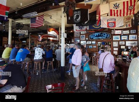 Inside Of Sloppy Joes Bar On Duval Street In Key West Florida Usa