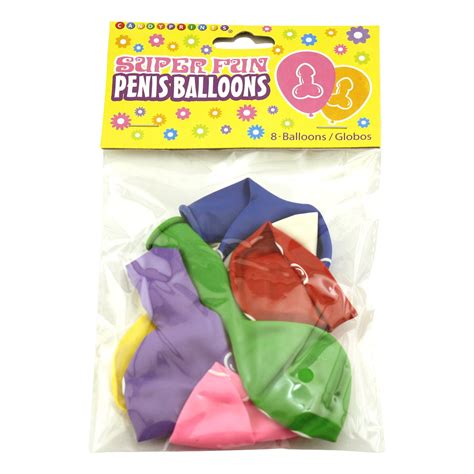 Super Fun Penis Balloons Bachelorette Party Balloons 8 Pack