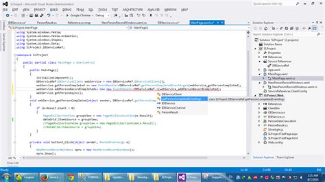 c service reference in silverlight don t show all of