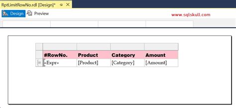 display a fixed number of rows per page in ssrs sqlskull