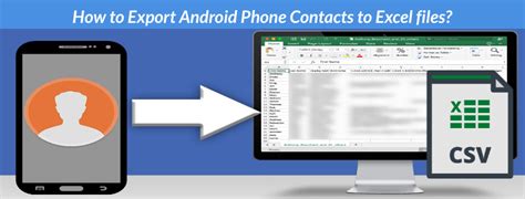how to export android phone contacts to excel files