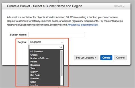 are the s3 buckets in aws region specific edureka community