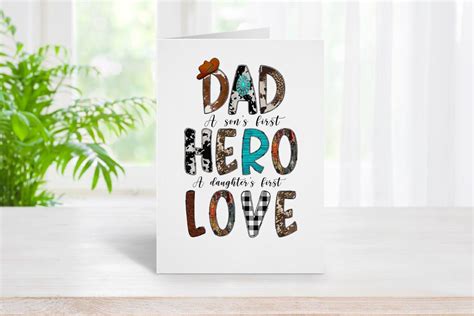 Fathers Day Card Funny Dad Card Dad Birthday Card Dad Hero Love