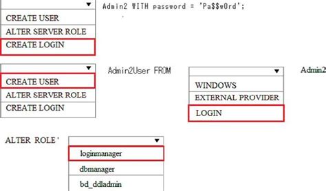 how should you complete the transact sql statements