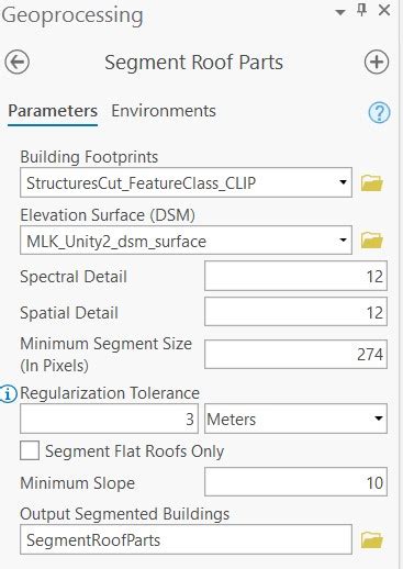 solved extract roof forms segment roof parts error 9999 esri