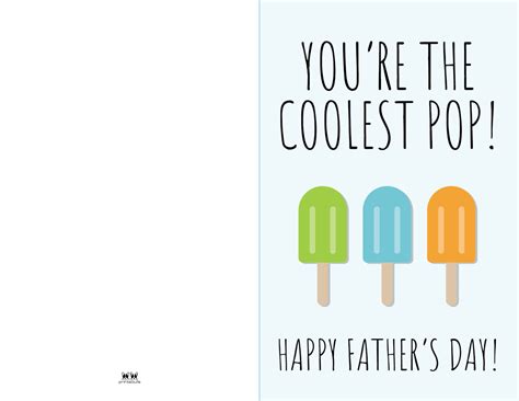 Fathers Day Cards 50 Free Printables Printabulls