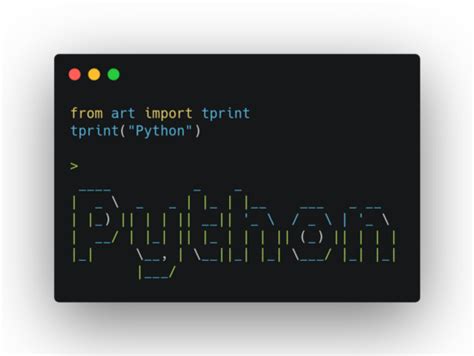 ascii art library for python drawing and writing with characters… by